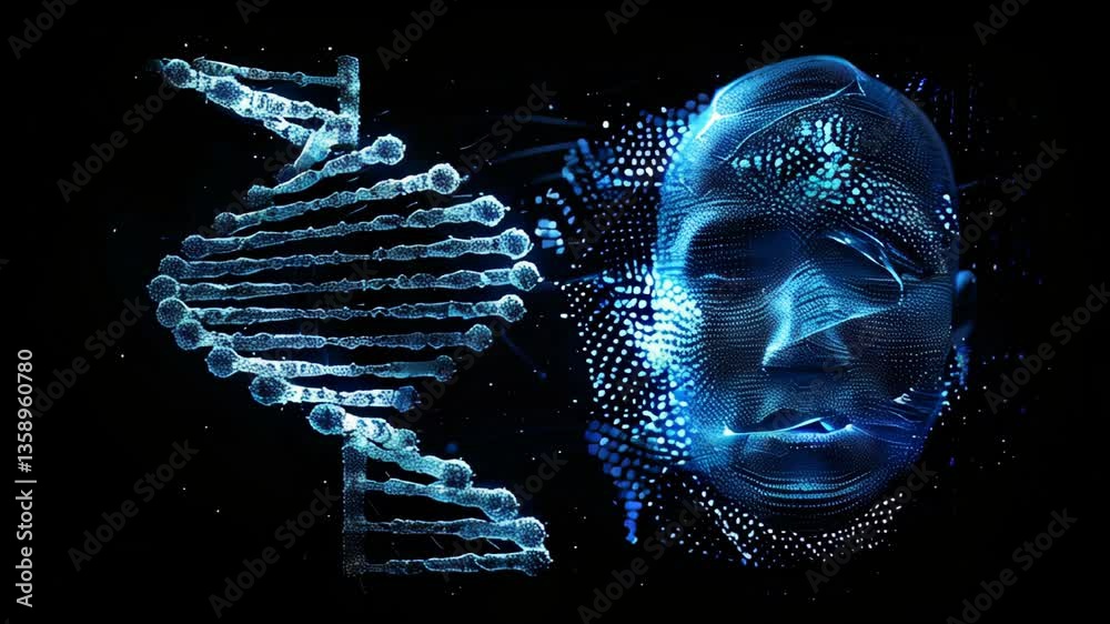 video of Conceptual representation of identity, featuring a fingerprint ...