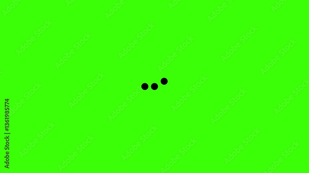 Typing loading dots slowly pulsing inside loop in motion graphics ...