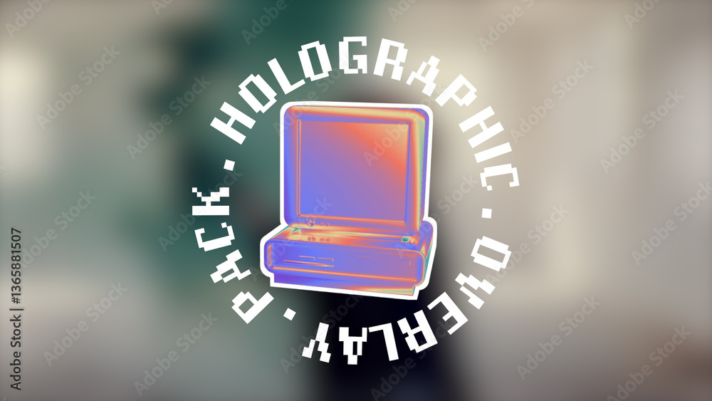 Hologram Overlay Pack v02 Stock Template | Adobe Stock