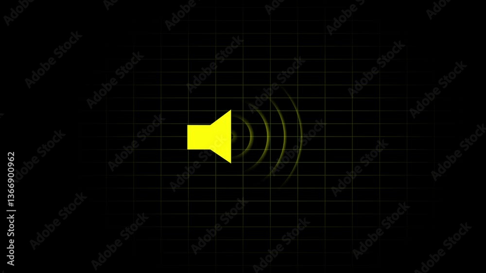 Muted sound icon animation.animated logo of a speaker. vídeo do Stock ...