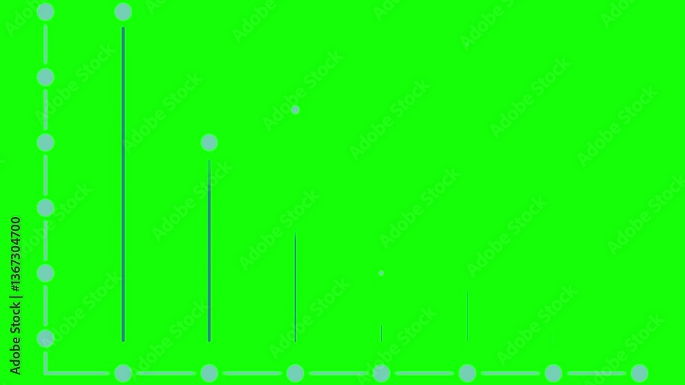 Infographic growth 2D object animation. Increase sales in business ...