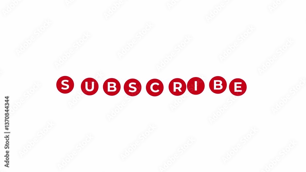 Subscribe Button Animation. This looped video features an animated ...