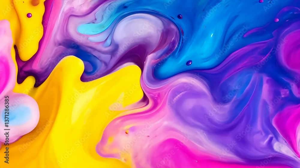 Enter a realm of innovation and creativity with an abstract colorful ...