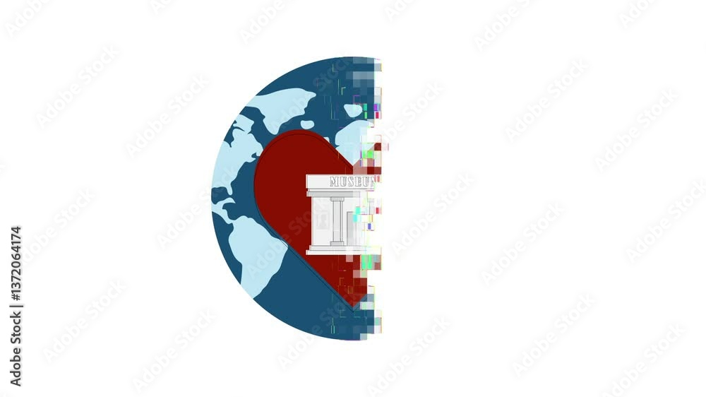globe earth with museum building reveal for International Museum Day ...