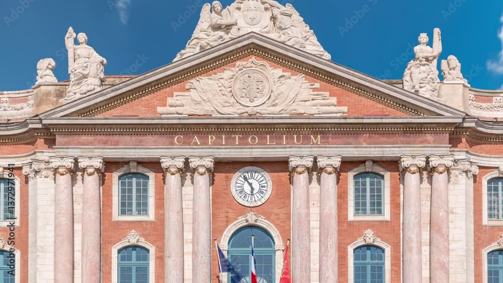 The Capitole de Toulouse timelapse showcases the historic city hall and ...