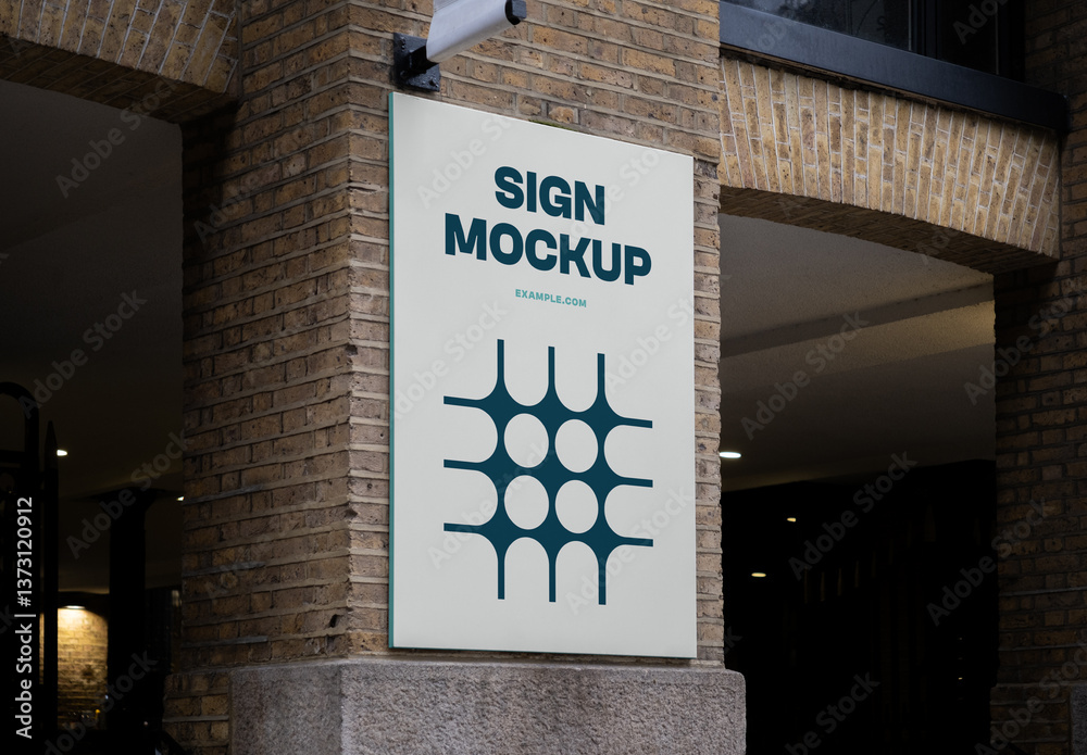 Restaurant Sign Mockup Stock Template | Adobe Stock