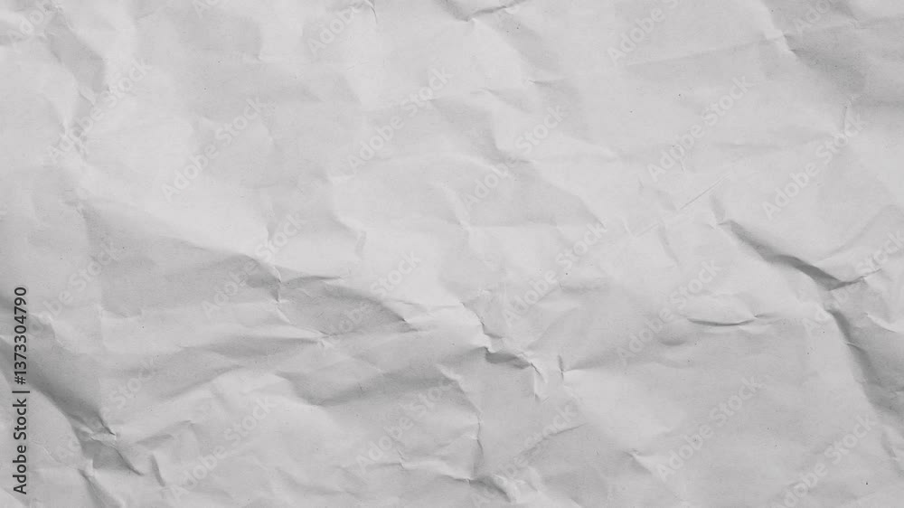 White crumpled paper background texture, Canvas. crumpled white paper background video, Paper ...
