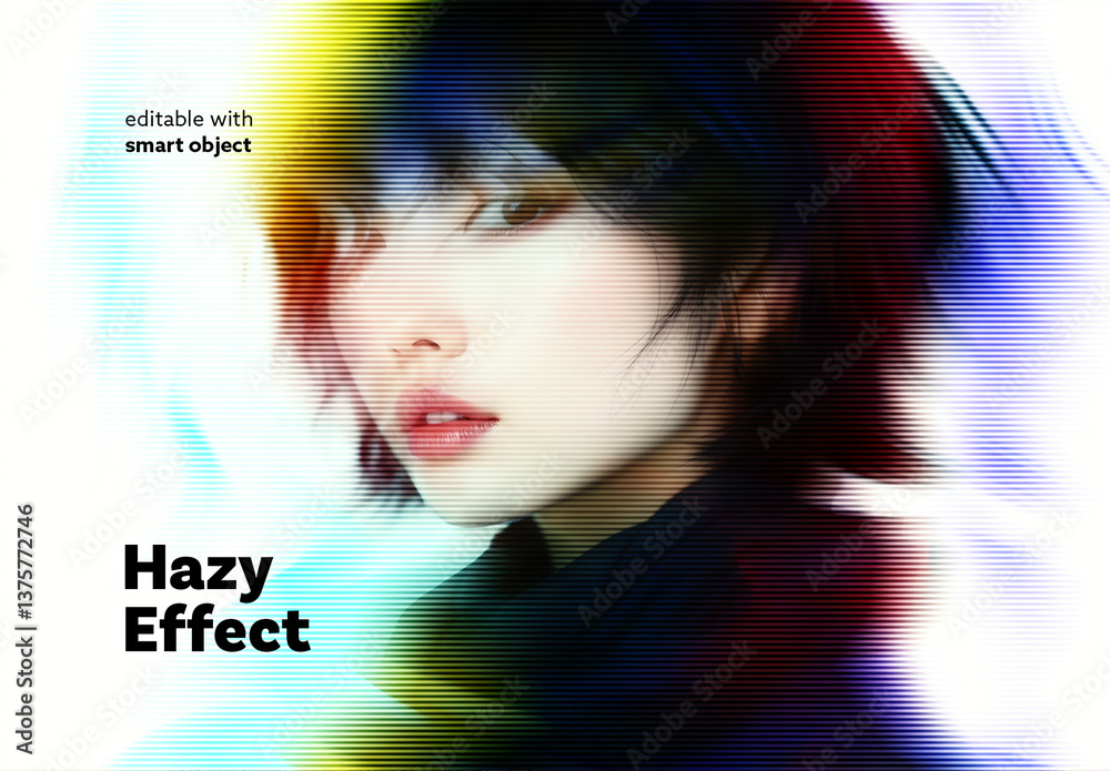 Hazy Photo Effect Stock Template | Adobe Stock