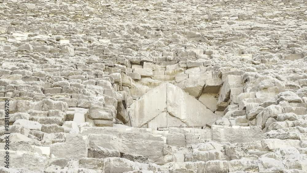 Step into history at the Entrance to the Great Pyramid of Keops, Giza ...