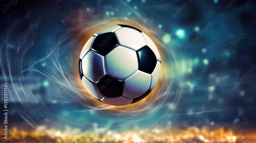 Soccer Ball: A soccer ball, the iconic symbol of the world's most ...