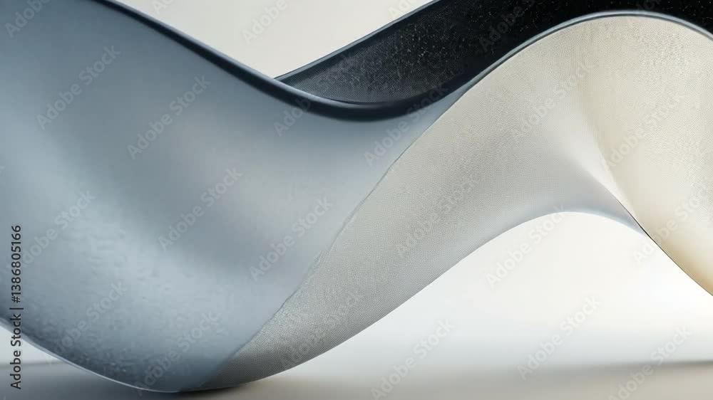 Abstract of Wave Shapes: A minimalist, high-angle shot unveils a ...