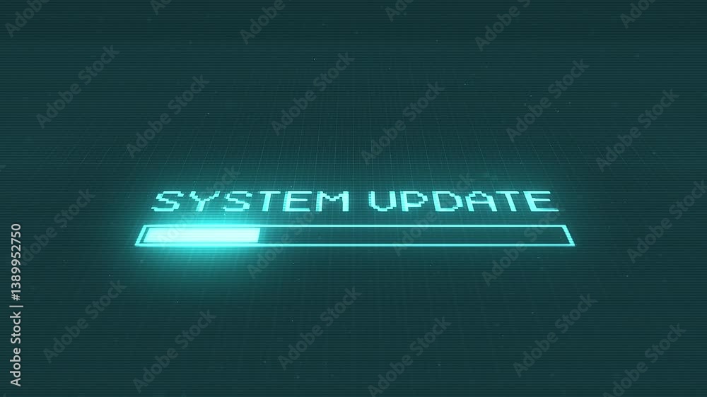 Computer Downloader Glitch Background/ A 3d computer screen technology ...