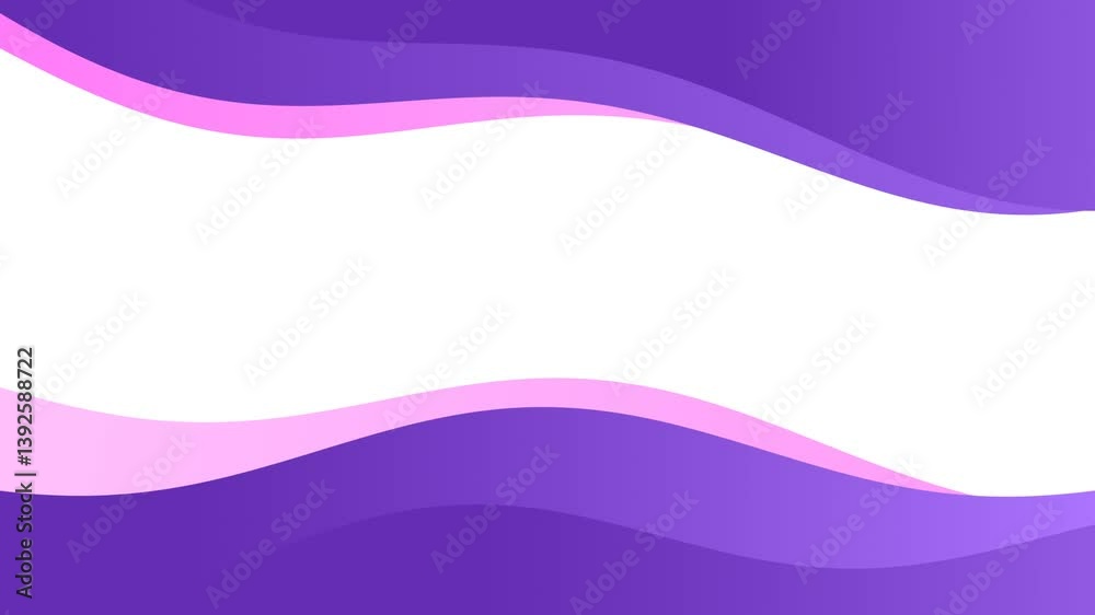 4k wavy purple pink frame on transparent background(Alpha Channel ...
