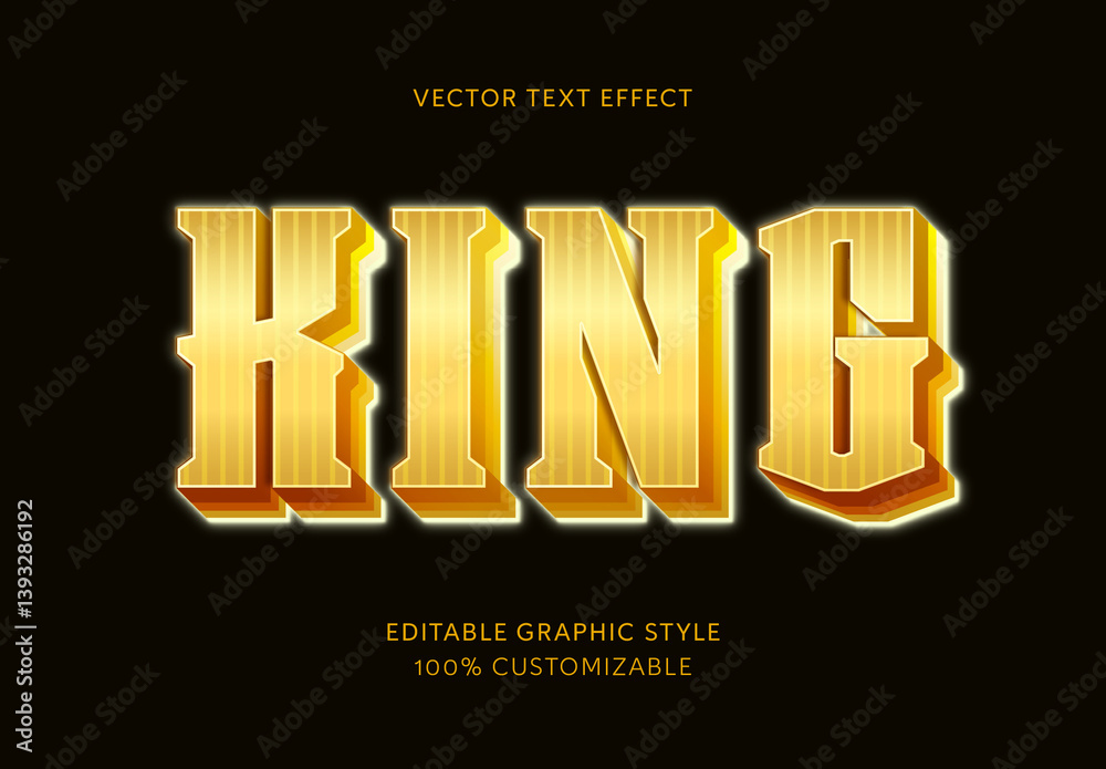 Gold Royal Vintage Bold Gothic Style Text Effect สต็อกเทมเพลต | Adobe Stock