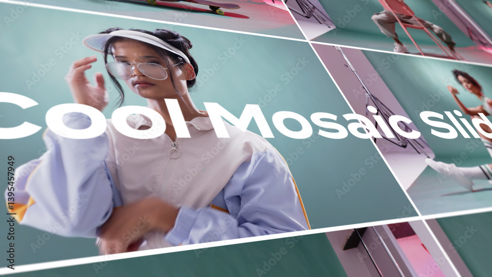 Cool Mosaic Slideshow Stock Template | Adobe Stock