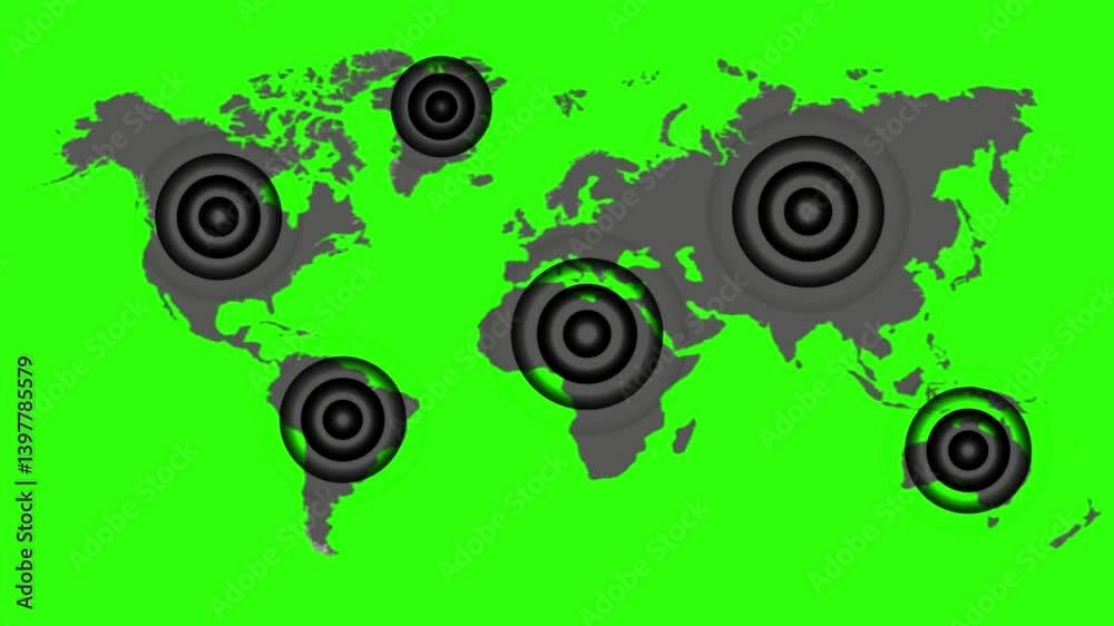 World Map Full Background. social network diagram on a world map ...
