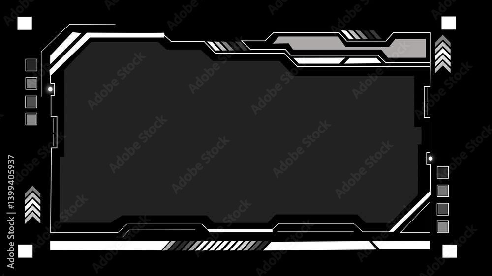 futuristic HUD frame video footage background Digital technology plexus ...