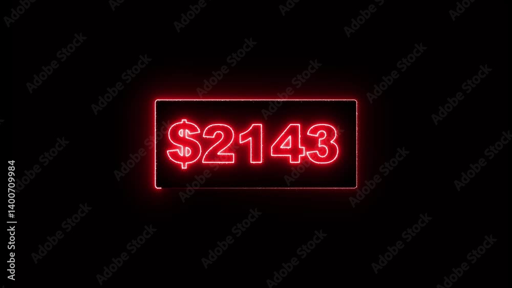 2K dollar counter animation. 2K counting animation. Counting money and ...