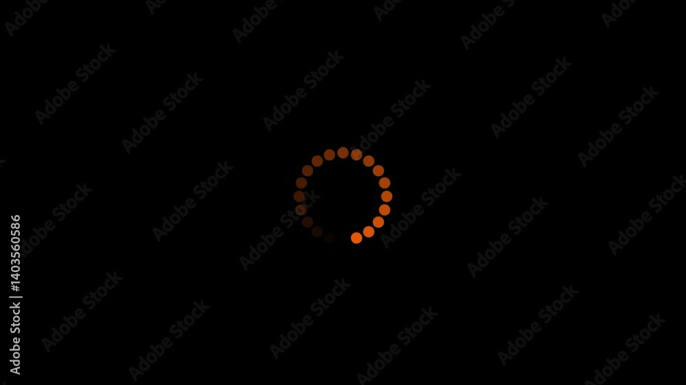 Vidéo Stock Loading process bar round element collection. Load sign ...