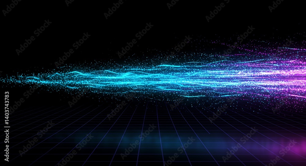 Poster Abstract Light Streaks with Particle Flow on Grid Background ...