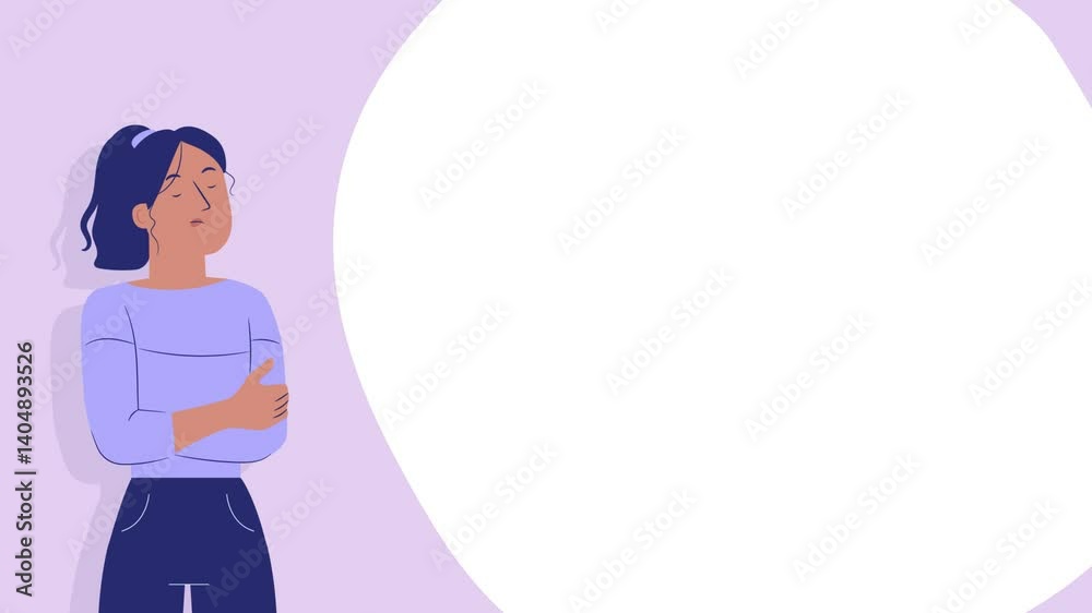 Mental Health 2D Animation depression anxiety sadness concept flat ...