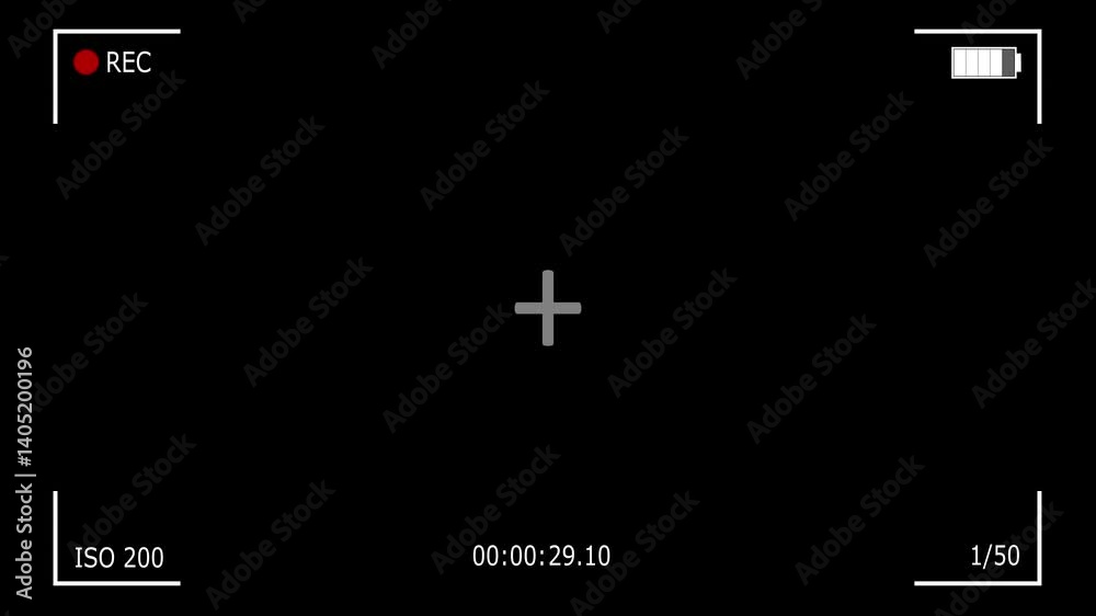 Video Camera Frame Viewfinder Overlay on transparent background ...