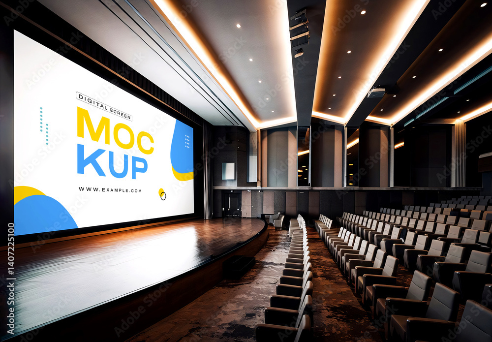 Event Screen Mockup Design Stock Template | Adobe Stock