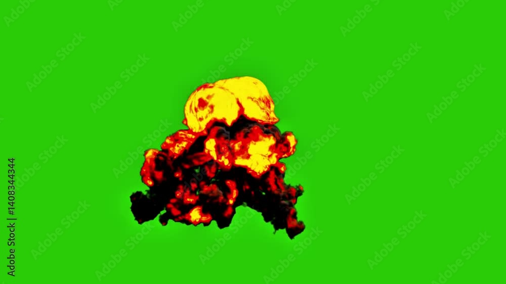 4k. Fire explosion animation, Multiple explosions computer graphics ...