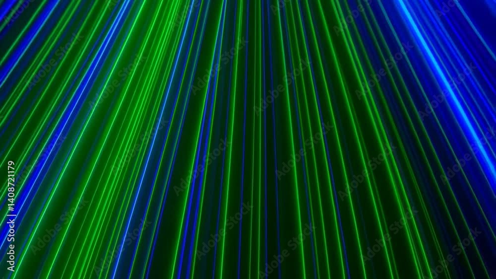 Abstract Neon Lines in Motion: Dynamic neon light streaks converge ...
