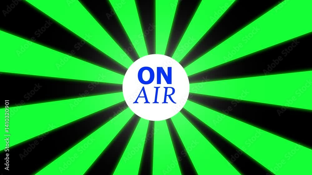 On air,, comic font animation , Motion Graphics animation white capital ...