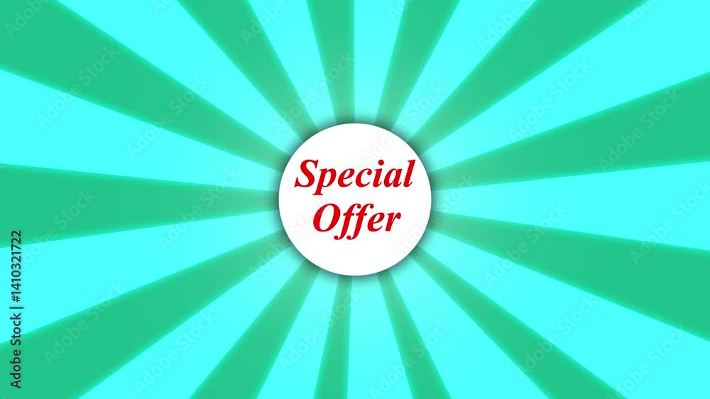 Special offer comic font animation , Motion Graphics animation white ...