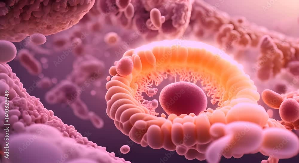 Micro bacterial Bacteria Colony Microbiome and Bacteria inside ...