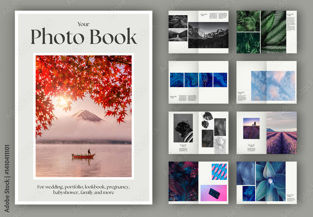 Photo Book Layout Stock Template | Adobe Stock