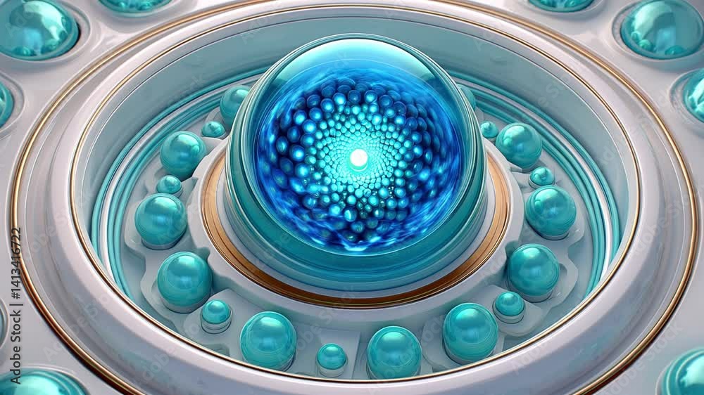 Vídeo do Stock: Futuristic fusion reactor facilities animated with ...