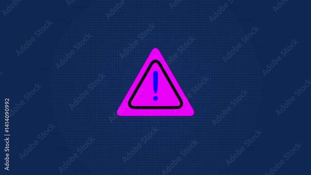 Triangle warning sign exclamation mark animated danger warning sign ...