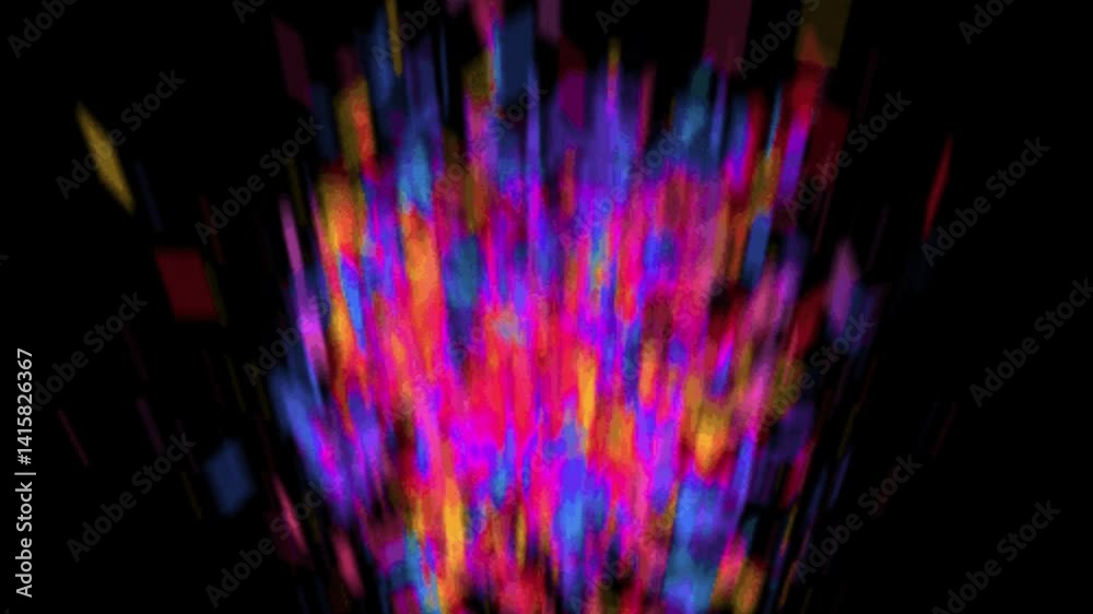 2D Colorful Confetti Falling Animation on Green Screen and Black screen ...