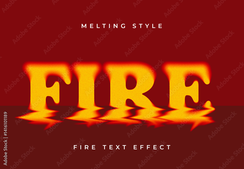 Fire Text Effect with Editable Mockup Layout Stock Template | Adobe Stock