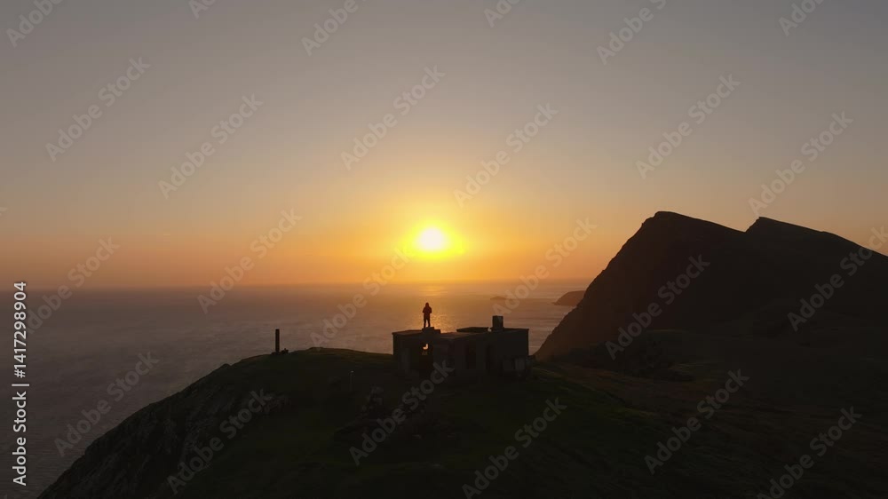 Epic Sunset footage of the towering Cliffs of Croaghaun on Achill ...