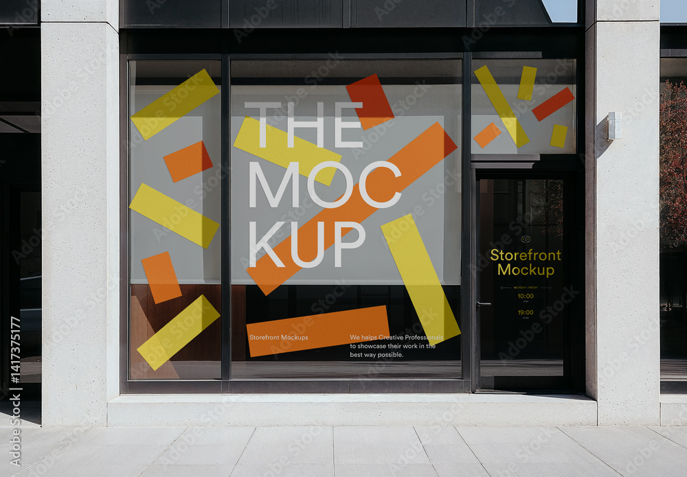 Entry Storefront Mockup Stock Template | Adobe Stock