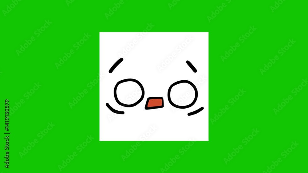 face emoji animation on green screen background 素材庫影片 | Adobe Stock