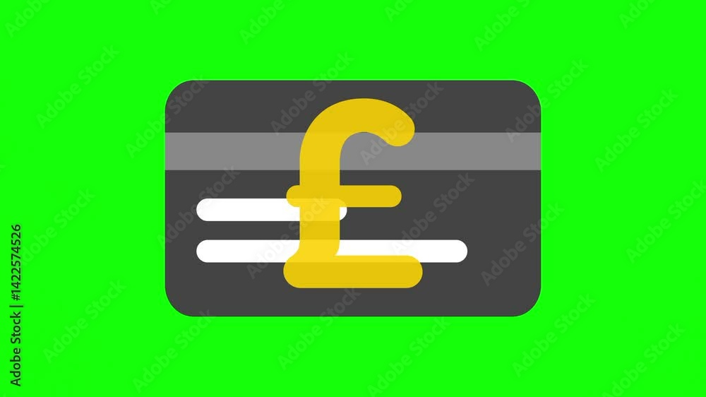 Credit card, Debit card. UK pound sterling money, Black colour premium ...