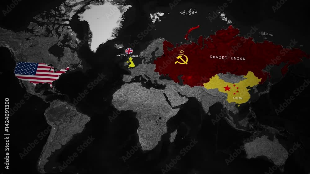 The Union of Soviet Socialist Republics allies map, United states map ...