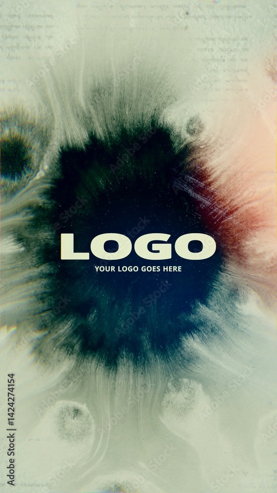 Ink Drop Logo. Vertical Stories Opener for Social Media. Stock Template ...