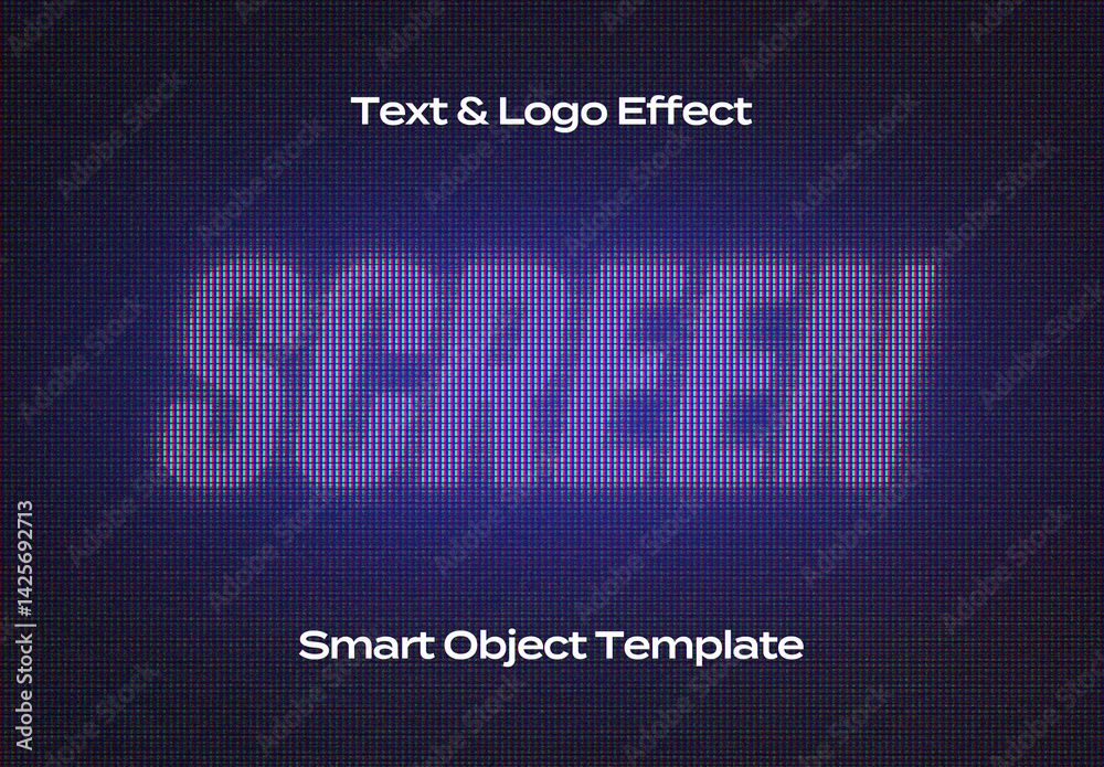 Screen Monitor TV VHS Display Text Logo Style Effect Mockup Logotype ...