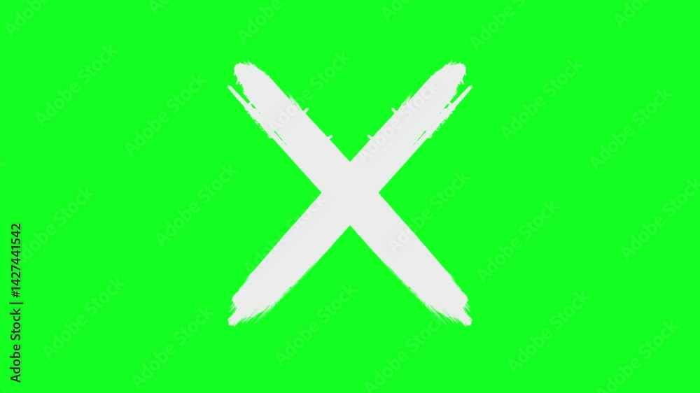 cross mark animation, Wrong Symbol in Motion graphic, Red X letter ...