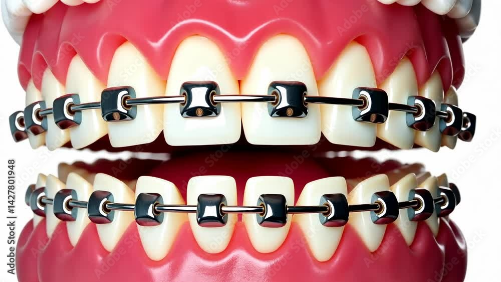 Braces dental, Tooth alignment, Smile correction. Oral health. Gums ...