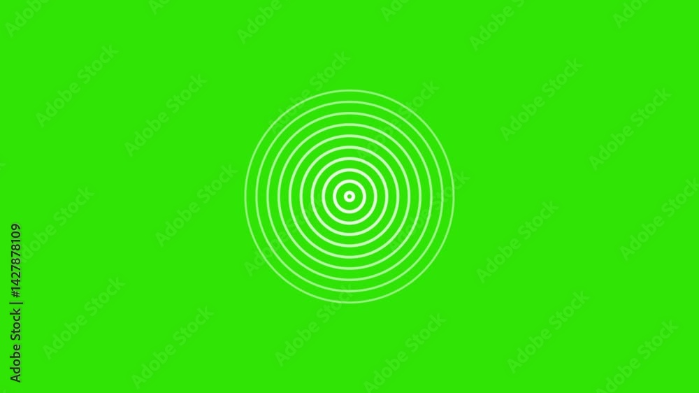 Animation of radio wave, radar or sonar. Digital radio wave signal ...