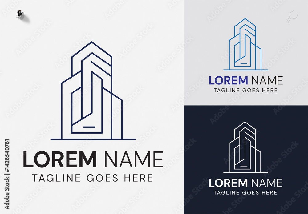 Building Symbol for Company Branding Stock Template | Adobe Stock