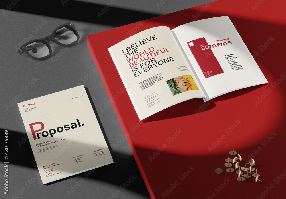 Proposal Template Layout Stock Template | Adobe Stock