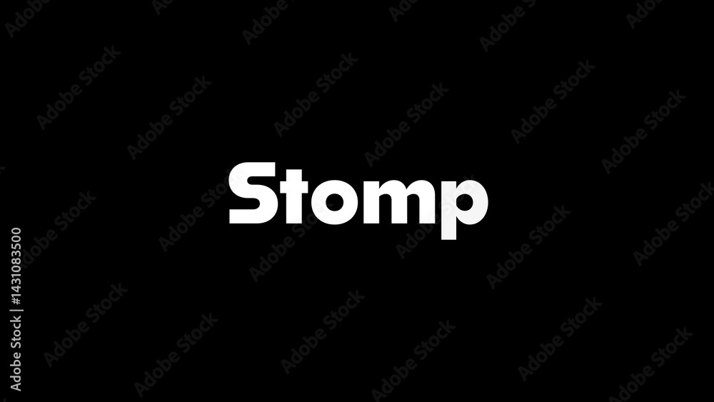 Stomp Text Animation Stock Template | Adobe Stock
